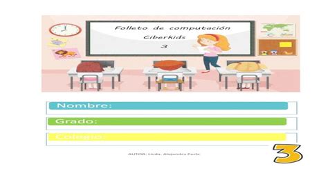 Folleto de computación Ciberkids 3 de computación Tarea 2 Reglamento