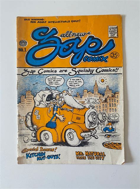 ROBERT CRUMB Zap Comix Issue No 1 1967 Third Printing For Sale