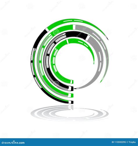 Circle Design Element Abstract Geometric Shape Stock Vector Illustration Of Color Circle