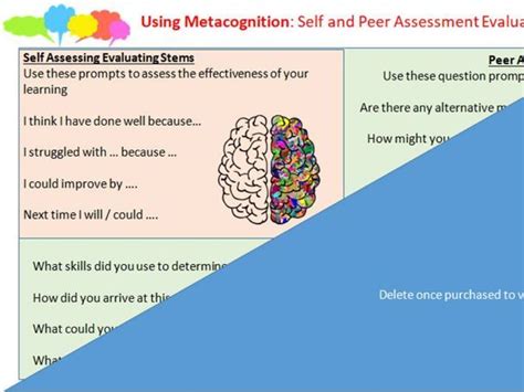 Metacognition Toolkit Oracy And Peer Assessment Teaching Resources