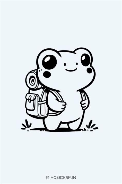 🐸 Kawaii Cute Frog Drawing Easy