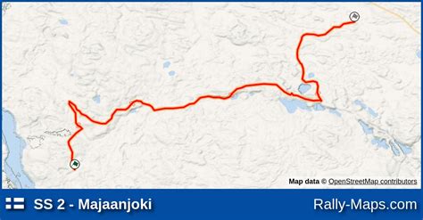 Ss 2 Majaanjoki Stage Map Suomussalmi Ralli 2011 🌍 Rally