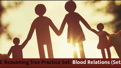 Ssc Free Reasoning Practice Set Blood Relations Set 4