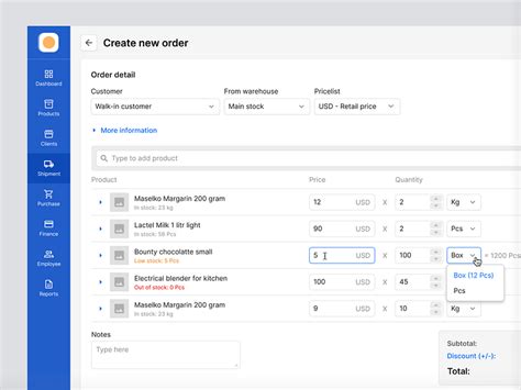 Create Sales Order Form By Vosidiy M On Dribbble
