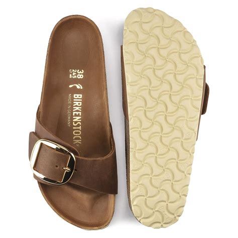 Madrid Big Buckle Oiled Leather Cognac Birkenstock