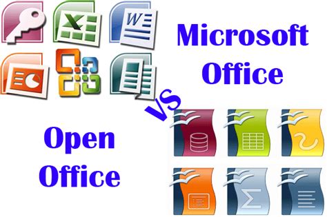 differences between openoffice and microsoft office