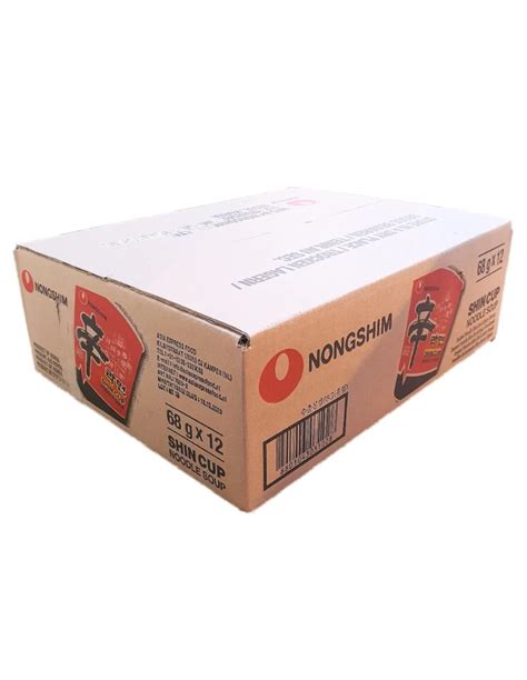 Nongshim Shin Noodle Soup 68gx12 Noodles Sing Kee