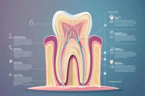 Premium Photo Dental Tooth Anatomy Cross Section Of Human Tooth With