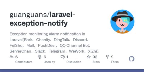 Github Guanguanslaravel Exception Notify Exception Monitoring Alarm Notification In Laravel