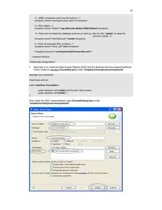 Hibernate Spring Eclipse HSQL Database Maven Tutorial PDF