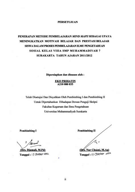 PDF PENERAPAN METODE PEMBELAJARAN MIND MAPS Eprints Ums Ac Id 20984
