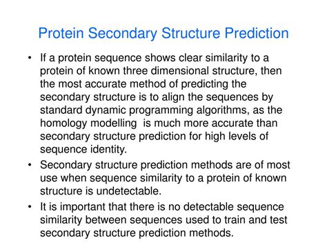 Ppt Protein Secondary Structure Prediction Pssp Powerpoint