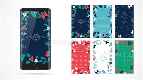 E Mail Mobile App Ui Ux And Gui Template Layout Stock Illustration
