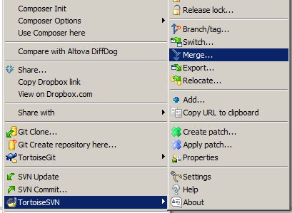 Version Control SVN Cherry Pick Issue Merge Stack Overflow