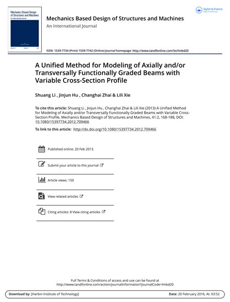 Pdf A Unified Method For Modeling Of Axially Andor Transversally