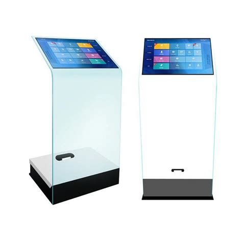 Transparent Fly Screen Touch Interactive Kiosk In Exhibition Hall For