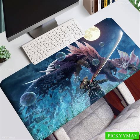 Mouse Pad Monster Hunter Large Gamer Xxl Keyboard Mat Mouse Mat