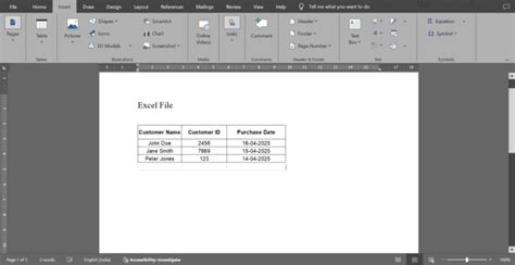Comment Insérer Excel Dans Microsoft Word
