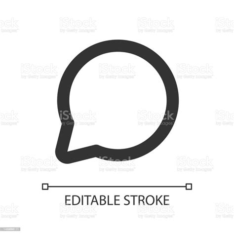 댓글 픽셀 완벽한 선형 Ui 아이콘 Brand Name Online Messaging Platform에 대한 스톡 벡터 아트 및