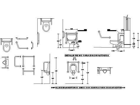 Disabled Toilets Detail In Autocad Cad Download 6152 Kb Bibliocad