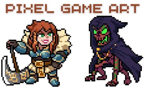 Dibuja Personajes De Juegos De Píxeles De 8x8 16x16 32x32 Bits