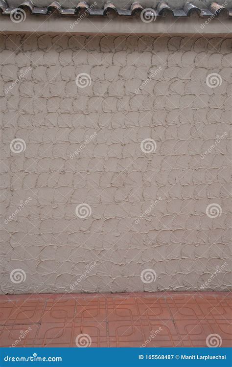 Overlapping Concentric Circle Wall Pattern Background Old Brick
