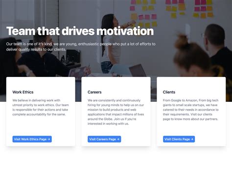 About Us Tailwind Master Kit