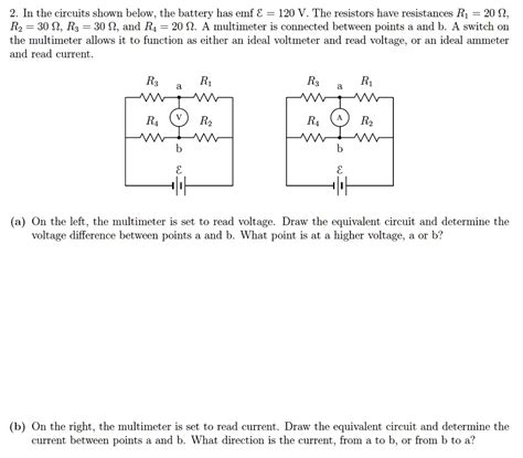 In The Circuits Shown Below The Battery Has Emf â Solvedlib