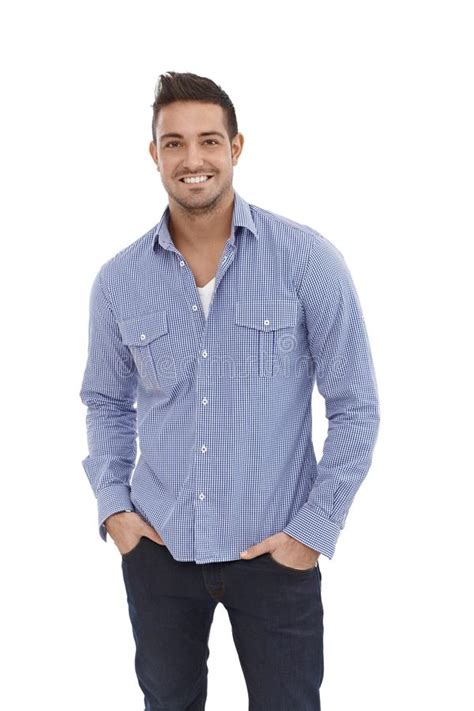 Casual Man Smiling Stock Image Image Of Contact Hairdo 36937143