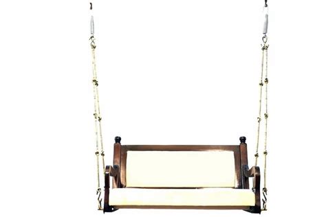 Antique Fixed Wooden Swing With Brass Saliya From Ceiling Hanging Swing