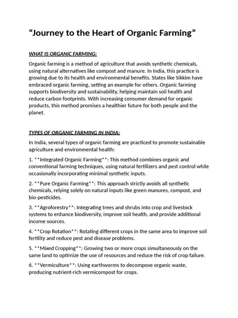 English Assignment Class 12 Pdf Agriculture Organic Farming