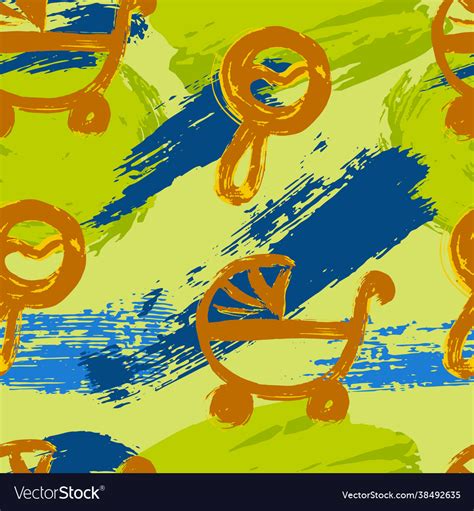 Abstract Artistic Seamless Pattern Royalty Free Vector Image