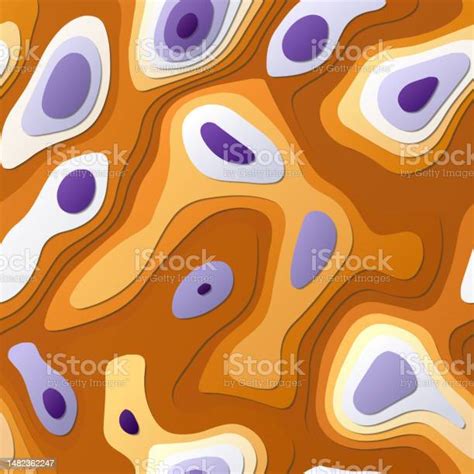 다채로운 추상 레이어입니다 페이퍼컷 스타일의 배경입니다 생생한 3d 지형 모양 매력적인 배너 포스터 브로셔 템플릿 전단지 디자인 깔끔한 벡터 그림입니다 0명에 대한 스톡