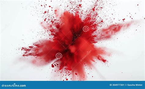 Crimson Burst 3D Rendering Unleashes Explosive Red Drama Stock