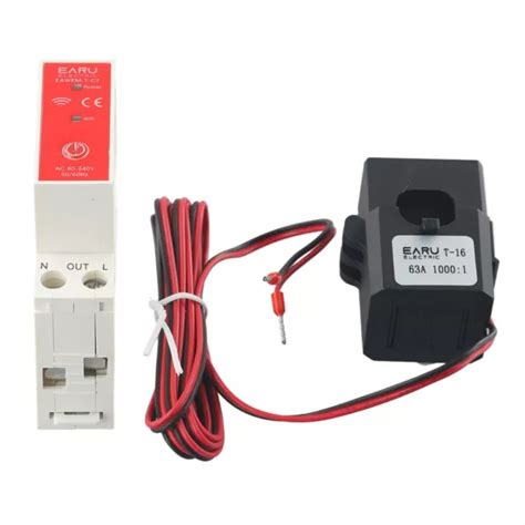 TUYA SMART LIFE Compteur WiFi Rail DIN 63A Mesure Efficacement La