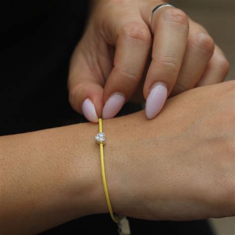 צמיד לב כסף 925 משובץ Yaya