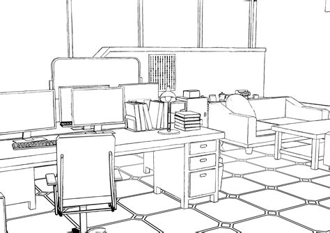 【無料】シャーレオフィス3d【背景3d素材】 Onafuku Booth