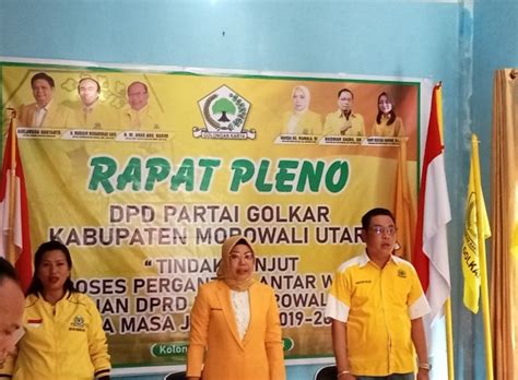 Rapat Pleno Partai Golkar Warda Dipastikan Jadi Ketua DPRD Morowali Utara