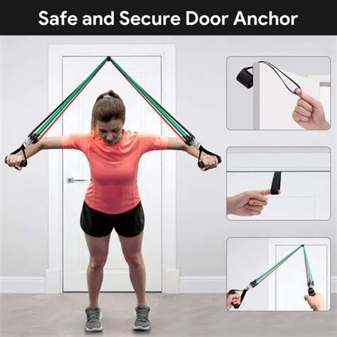 Multicolor Latex 11 Pcs Resistance Band Set For Household At Rs 180