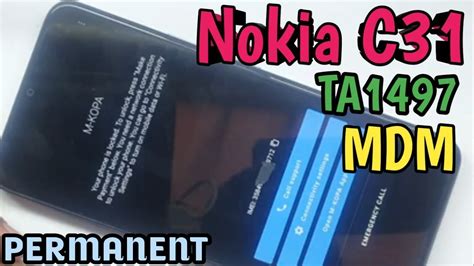 Nokia C31 MDM Remove File TA 1497 For All Tools