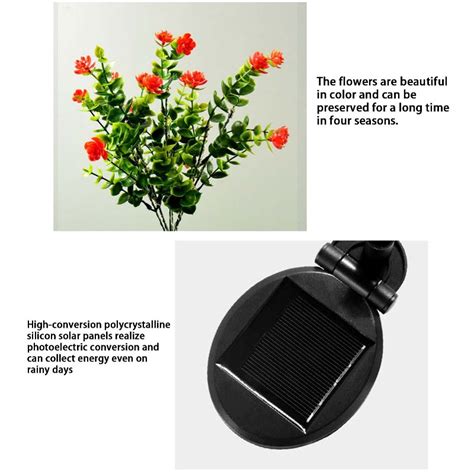 Ηλιακά Διακοσμητικά Φωτιστικά Led Κήπου Μπουκετάκι με Κόκκινα Ανθάκια Σετ 2 τεμάχια Playspot