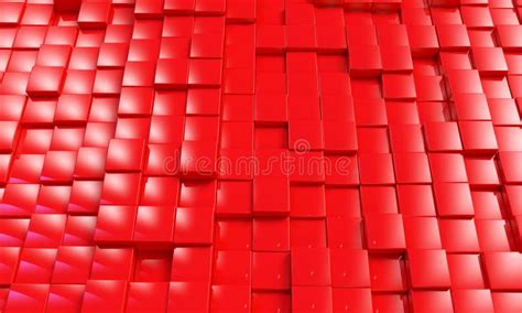 Abstract Cube Blocks Background 3d Render Stock Illustration