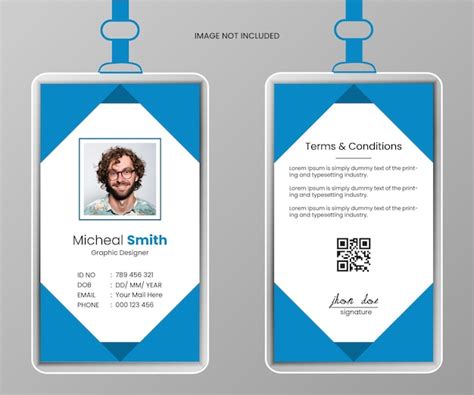 Premium Vector Creative Modern Id Card Template With Minimalist Elements