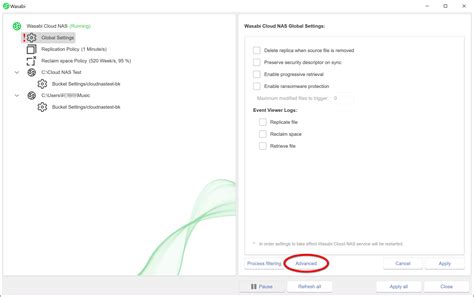 Advanced Global Settings