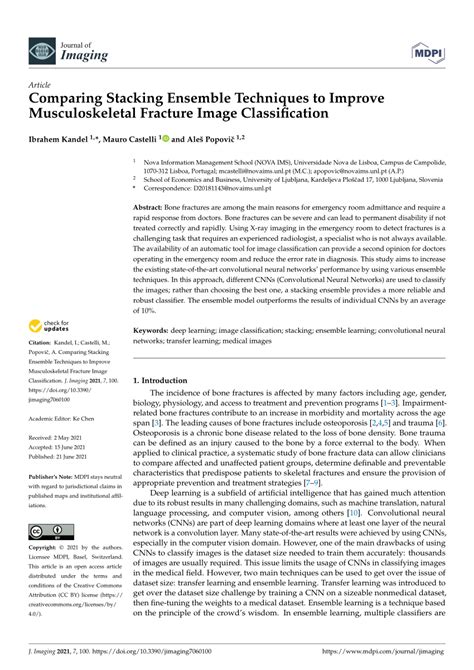 pdf comparing stacking ensemble techniques to improve musculoskeletal