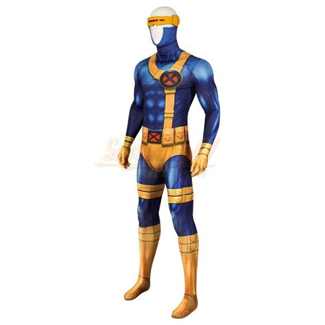 Cyclops X Men Cosplay Costume Creative Printed Suit 90s Anime Look