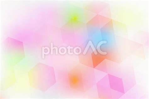 虹色の六角形抽象背景テクスチャ素材 No 407664｜写真素材なら「写真ac」無料（フリー）ダウンロードok