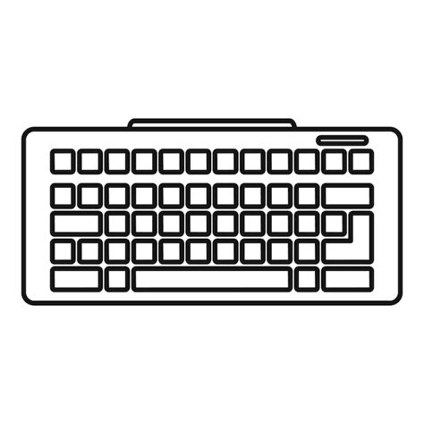 Premium Vector Device Keyboard Icon Outline Device Keyboard Vector Icon For Web Design