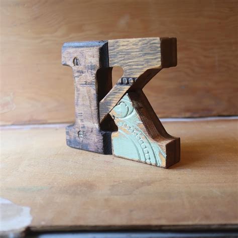 Reclaimed Wooden Letters Wooden Letters Wooden How To Antique Wood