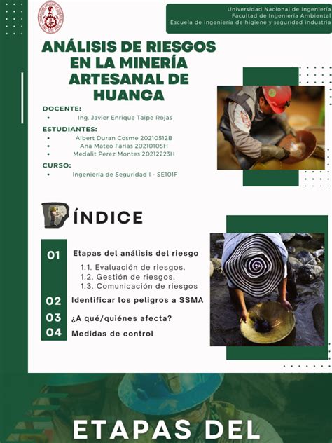 Taller Análisis De Riesgos En La Minería Artesanal Pdf